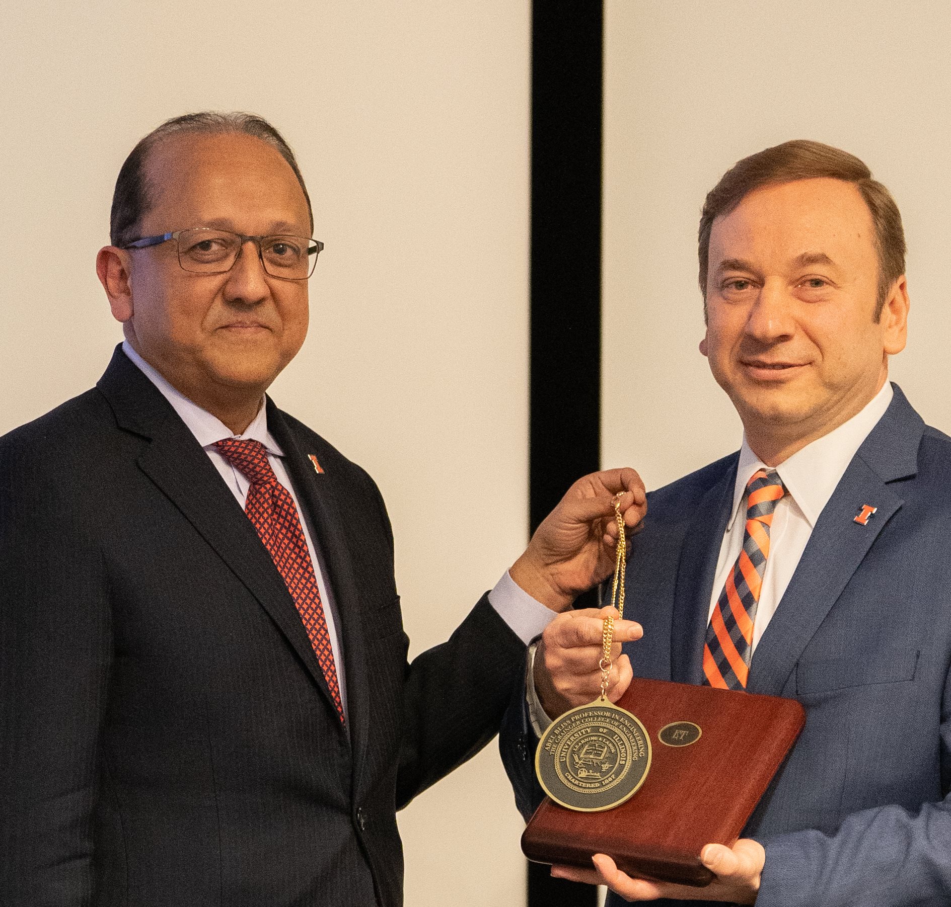 Tutumluer, Hashash honored at investiture ceremony | Illinois Center ...